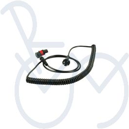 Linak Power Cable 2.2m with Ground – Black, Angled Plug